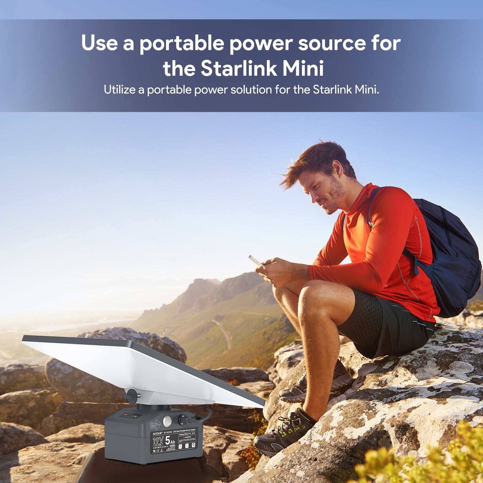 Starlink Mini Battery - 95Wh Portable Starlink Mini Mounting Kit Plug ...